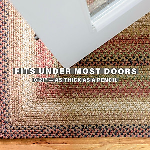 Homespice 20x30” Brown Rectangular Braided Rug. Gingerbread Brown Jute Rug. Uses- Entryway Rugs, Kitchen Rugs, Bathroom Rugs. Reversible, Rustic, Country, Primitive, Farmhouse Decor Rug