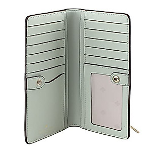 Kate Spade New York Staci Large Slim Bifold Wallet In Crystal Blue