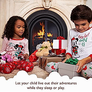 Disney Unisex Kids' Minnie Mouse 2-Pack Footless Snug-Fit Cotton Onesie Pajamas, MINNIE & FRIENDS, 4T