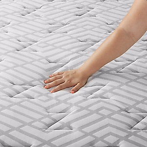 Simmons Amazon Exclusive - Premium Hybrid Memory Foam Mattress - 12 Inch, Queen Size, Individually Wrapped Coils, Cooling Foam, Quilted Cover, CertiPur-US Certified, 100-Night Trial