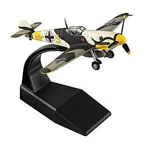 HANGHAN 1/72 BF109 Fighter Plane Metal Fighter Military Model Diecast Plane Model for Collection or Gift