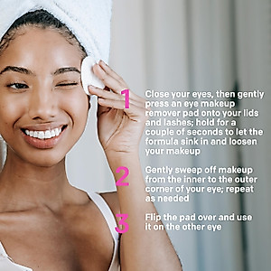 Almay Biodegradable Makeup Remover Pads, Micellar Gentle, Hypoallergenic, Fragrance-Free, Dermatologist & Ophthalmologist Tested, 120 Count