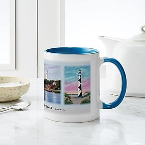 CafePress Lighthouses Of The Outer Banks Mug Ceramic Coffee Mug, Tea Cup 11 oz