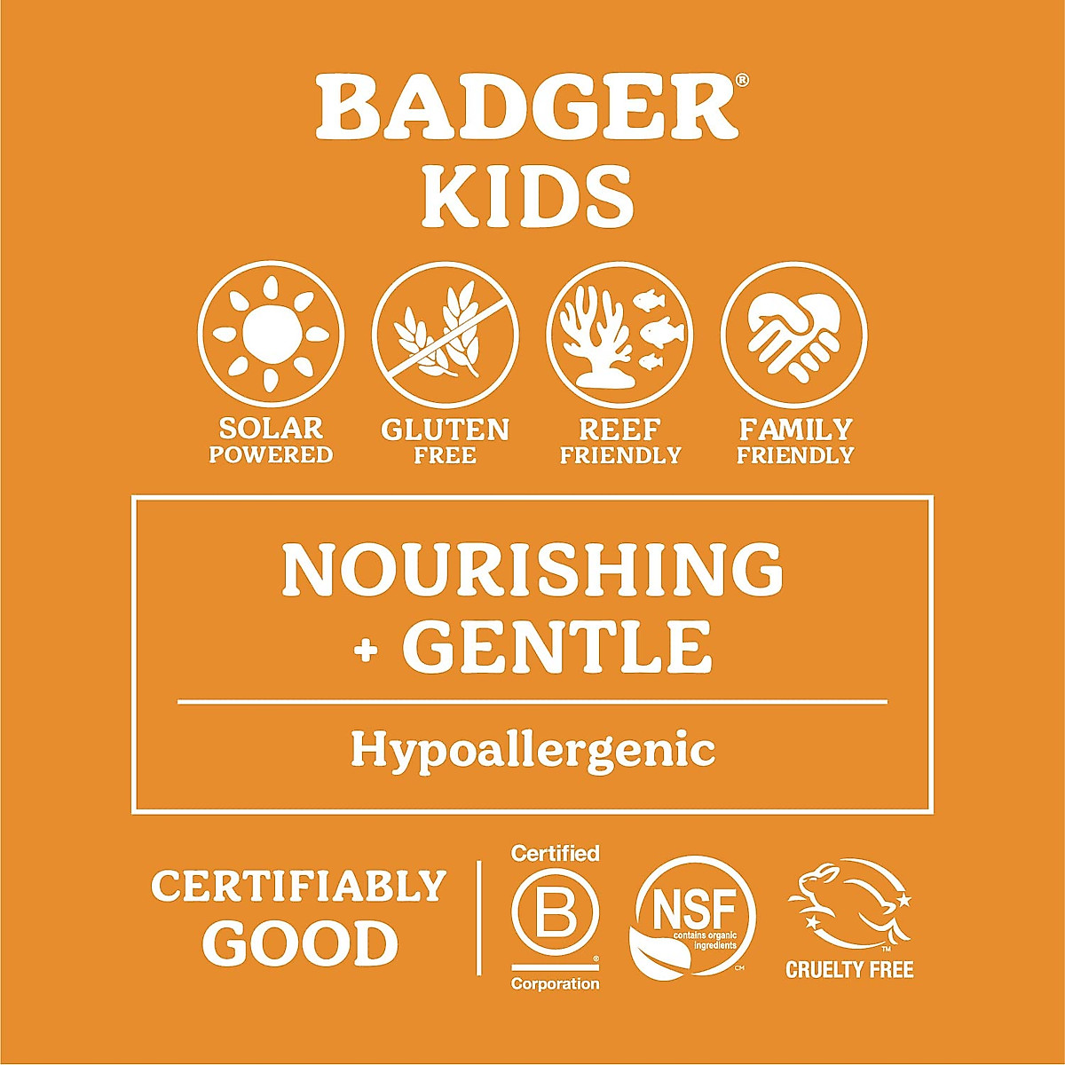 Badger Kids Sunscreen Stick SPF 35 with Mineral Zinc Oxide, Travel Size Sunscreen Stick for Kids, 97% Organic Ingredients, Reef Friendly, Broad Spectrum, Water Resistant, .65 oz