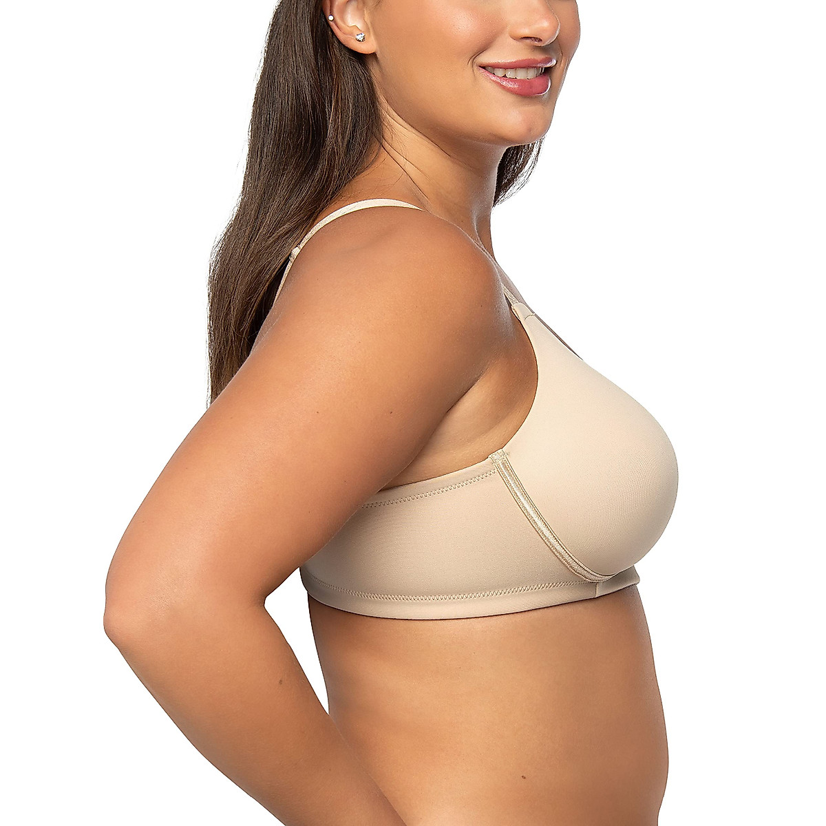 Vanity Fair womens Full Figure Beauty Back Smoothing Bra, Wirefree - Beige, 40D US