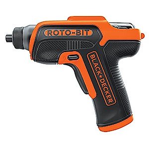BLACK+DECKER 4V MAX Cordless Screwdriver with Bit Storage, 180 RPM, Battery Included (BDCS50C)