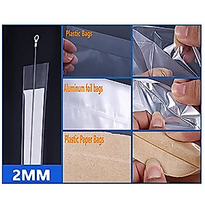 Impulse Heat Sealer 8 inch Impulse Bag Sealer Poly Bag Sealing Machine Heat Sealing Machine with Replacement Kit for Plastic Bags PE PP Bags
