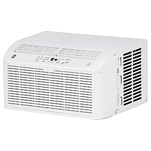 GE Window Air Conditioner 8000 BTU, Wi-Fi Enabled, Black, Energy-Efficient Cooling for Medium Rooms, 8K BTU Window AC Unit with Easy Install Kit, Control Using Remote or Smartphone App,White