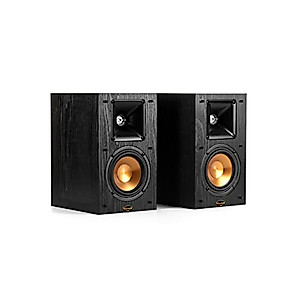 Klipsch F-200-BLACK Synergy Black Label Floorstanding Speakers with Klipsch B-100-BLACK Bookshelf Speakers, Klipsch C-200-BLACK Center Channel Speaker and a Klipsch R-120SW 200 Watt Subwoofer (2019)