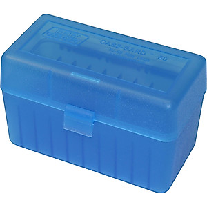 MTM 50 Round Flip-Top Rifle Ammo Box 270 Win 280 Rem 30-06, Blue