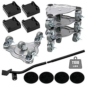 CNQLIS Furniture Mover Dolly with 4 Wheels,4 Wheels 360° Rotation,Carbon Steel Panel Heavy Duty Dolly, 1100 LBs Load Capacity for Moving Heavy Furniture Refrigerator Sofa Cabinet