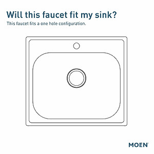Moen S52003BL Paterson One-Handle Pulldown Bar Faucet with Power Clean, Includes Interchangeable Handle, Matte Black