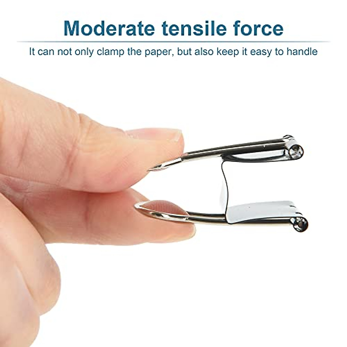 Binder Clips Paper Clips, EHME 340pcs Metal Office Clips Set with Paper Clamps Paperclips for Office and School Supplies, Assorted Large, Medium, Small Sizes