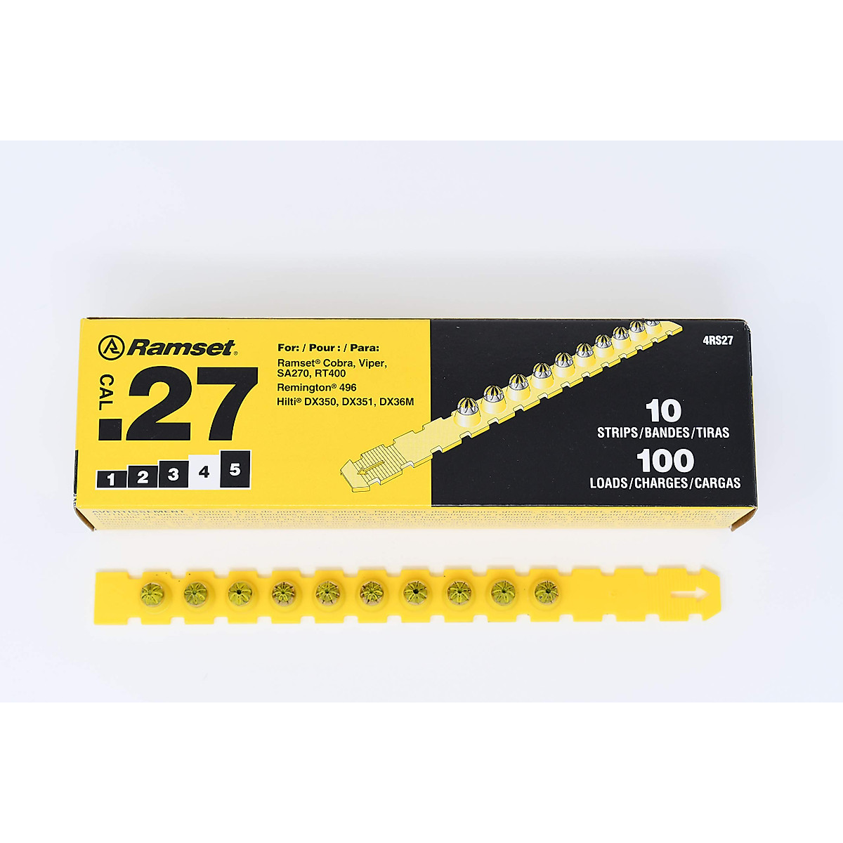 4RS27 .27 Cal. Yellow Strip Loads