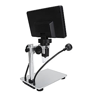 DM9 7inch LCD Digital Microscope, 1200X USB Maginfication Handheld Electronic Coin Microscope Video Camera with 8 Adjustable LED Lights, USB Video Microscope for Phone Repair, PCB