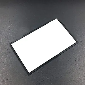 Replacement Glass Top Upper Screen Frame Lens Cover LCD Screen Protector With Adhesive For New 3DS XL LL 2015 Console Grey