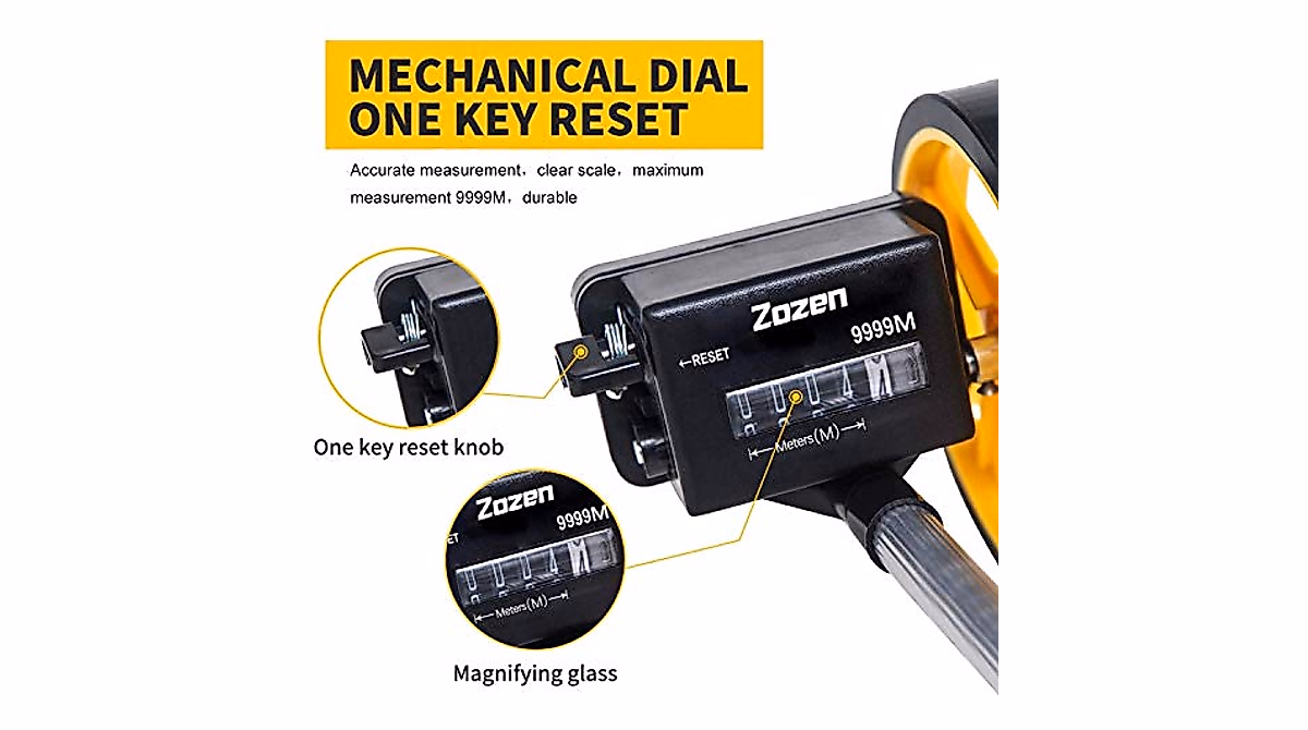 Zozen Metric Measuring Wheel in Meters, Meters Measure Wheel Metric [Up ...