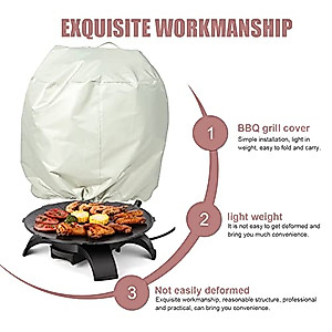 HANABASS Small Grill Cover BBQ Grill Cover Drawstring Grill Cover Garden Grill Cover Cover Round Grill Cover