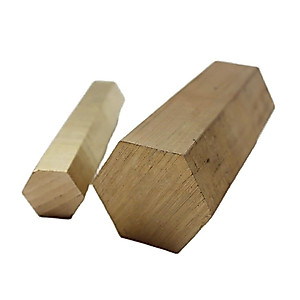 KOFSOL GZ Brass Hexagonal Bar, 1PCS Hex Hexagon Rod 100mm/150mm/200mm (Color : 8x100mm 1pc)