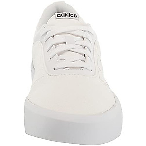 adidas Women's FUTUREVULC Skate Shoe, White/White/Black, 9