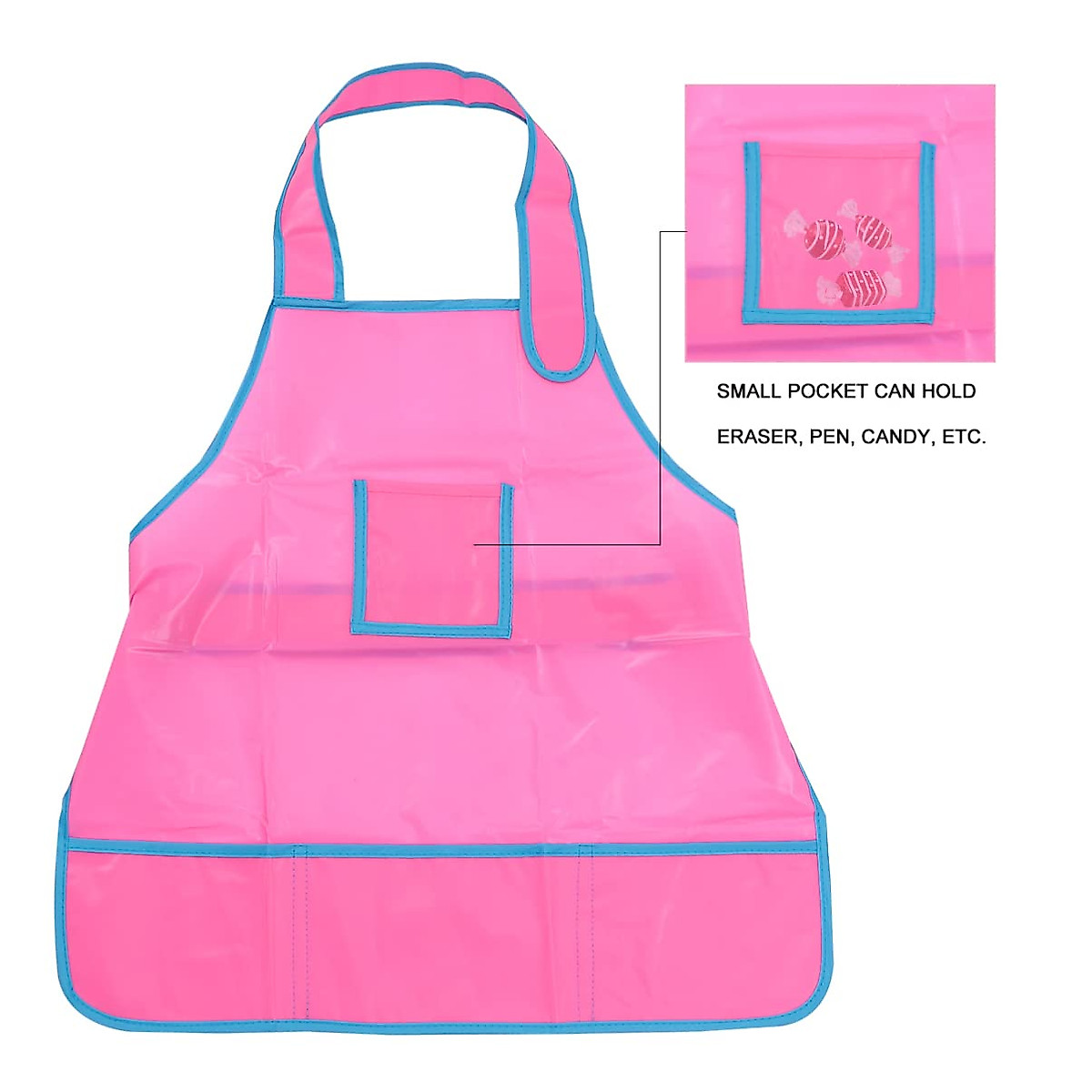 SOIMISS Children Painting Apron Painting Smock Painting Apron Overalls for Kids Overol Para Niño Kids Apron Children Drawing Plastic Art Supplies Children Painting Smock Child Apron