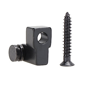 RuiLing 1 Pair Black Electric Guitar Roller String Tree Retainer,Bass String Guides with Screws Electric Guitar Accessories