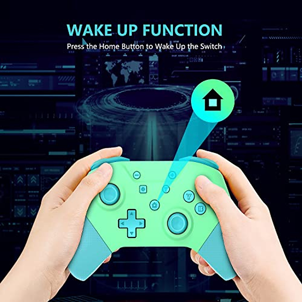 Comdigio Switch Controller, Wireless Switch Pro Controllers for Nintendo Switch/Switch Lite/OLED, Switch Remote Gamepad Support NFC/Home Wake-Up/Gyro Axis/Turbo and Dual Vibration