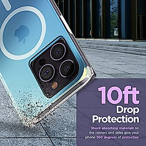 Case-Mate BLOX iPhone 14 Pro Max Case - Rainbow Frosting [10ft Drop Protection] [Compatible with MagSafe] Magnetic Cover with Edges for iPhone 14 Pro Max 6.7", Anti-Scratch, Shockproof