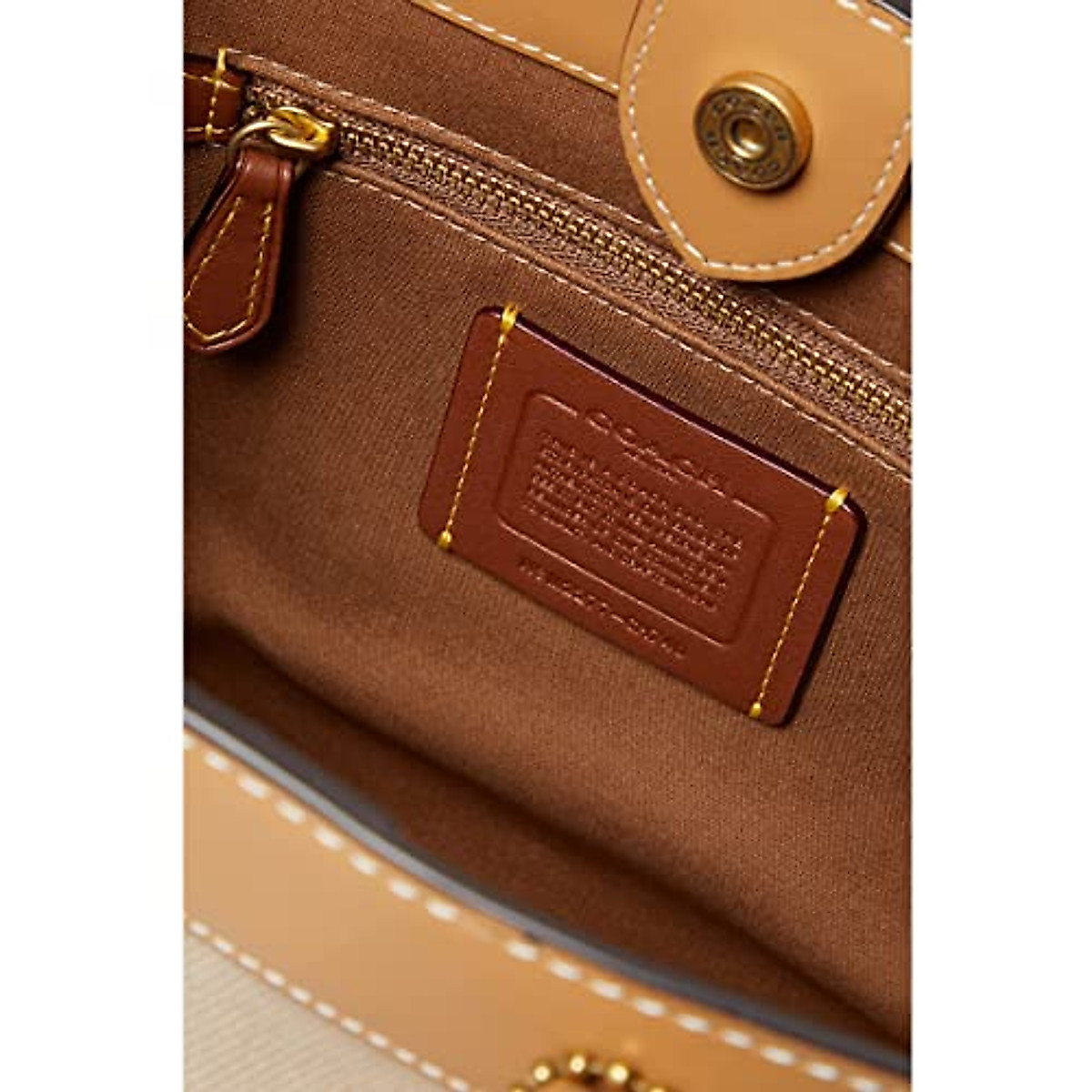 Coach Canvas Field Tote 22 Natural Canvas/Tan One Size