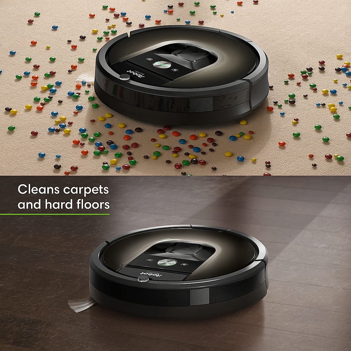 iRobot Roomba 981 Robot Vacuum-Wi-Fi Connected Mapping, Works with Alexa, Ideal for Pet Hair, Carpets, Hard Floors, Power Boost Technology, Black