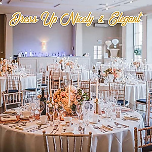 6 Pack White Round Tablecloths 120 Inch - Circle Bulk Linen Polyester Fabric Washable Table Clothes Cover for Wedding Reception Banquet Party Buffet Restaurant