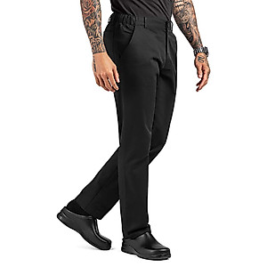 ChefUniforms.com Men's Slim Fit Executive Chef Pant (S) Multicoloured