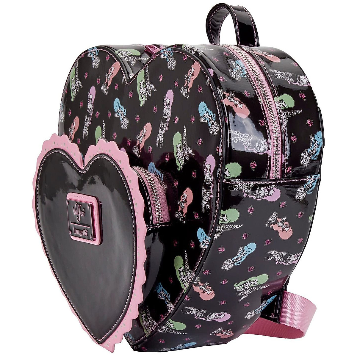 Loungefly Valfre Double Heart Mini Backpack