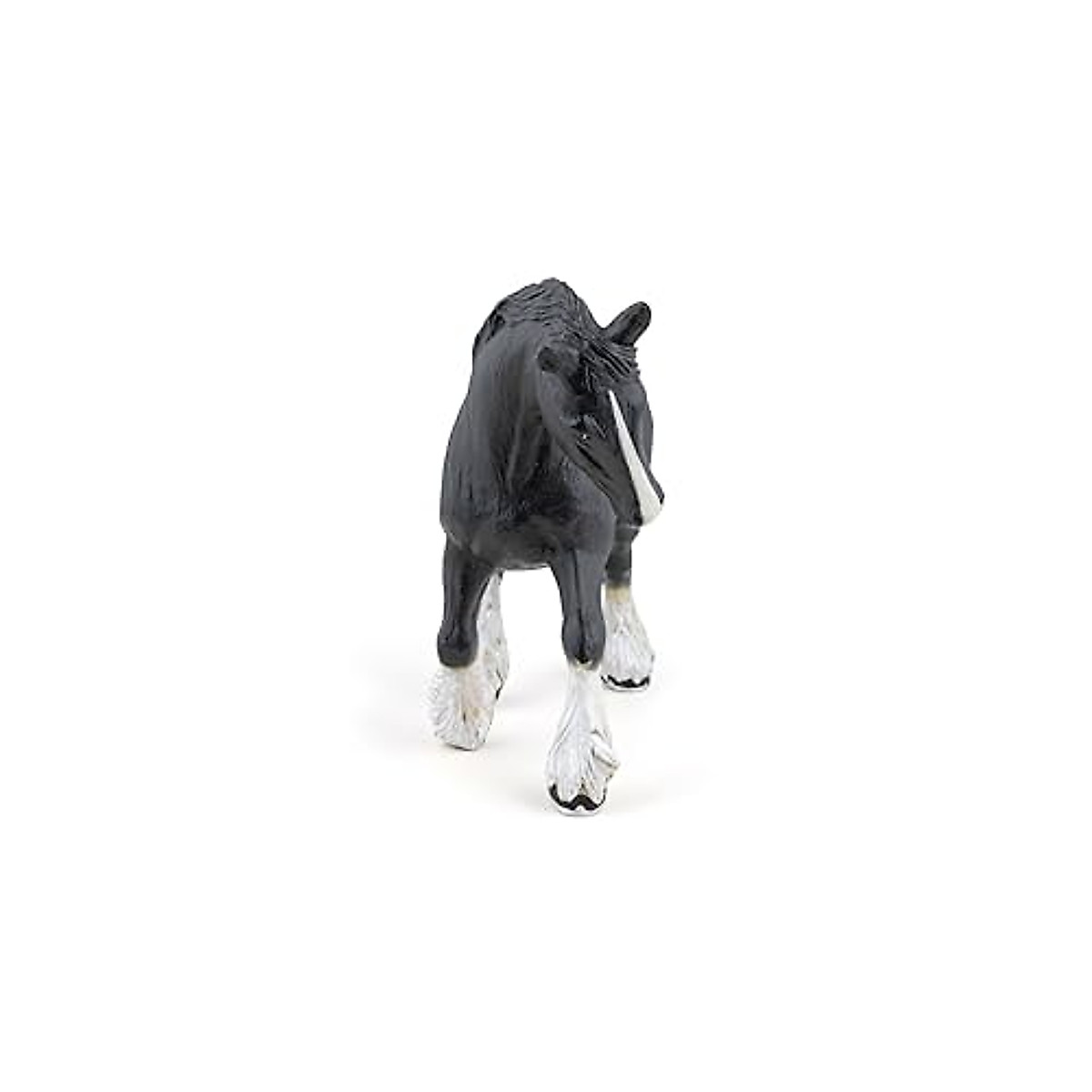 Papo - Hand-Painted - Figurine - Horses,Foals and Ponies - Black Shire Horse Figure-51517 - Collectible - for Children - Suitable for Boys and Girls - from 3 Years Old