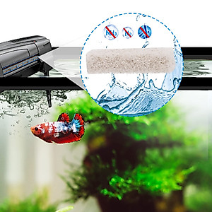 TOYMIS 12 PCS Ammonia Reducer Specialty Filter Pads for Aqueon Quietflow LED Pro Model 10, High-Density Sponge Fish Tank Filter Cartridges for Aquarium Water Filtration