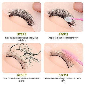 Lash Extension Remover 5g Cream Sensitive Skin Lash Glue Remover Quickly and Low Irritation Lash Remover Eyelash for Salon Lash by FADLASH (tasteless)