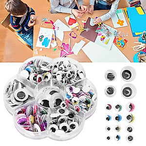 255PCS Wiggle Googly Eyes Self Adhesive Wiggle Eyes Halloween Horror Props for Halloween Accessories