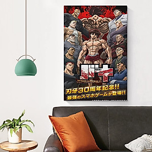 AOMACA Anime Posters Baki The GrapplerCanvas Painting Wall Art Poster for Bedroom Living Room Decor12x18inch(30x45cm)