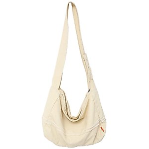 Micmores Large Crossbody Purse Canvas Tote Bag Women Hobo Bag Stylish Handbag Fashion shoulder Bag (Beige)