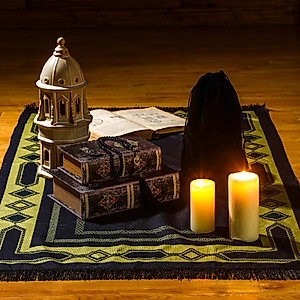 Mindsoft 12 Pcs Islamic Muslim Prayer Rug with Prayer Beads Portable Compass Storage Bags Islam Soft Prayer Mat for Men Women Kids Ramadan Eid Travel Gifts (Delicate)