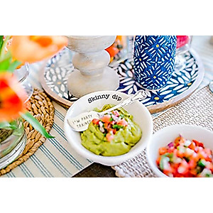 Mud Ceramic Pie Bowl and Spreader Gift Set, Skinny Dip