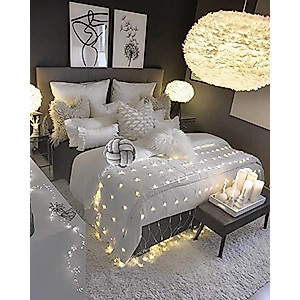 FLORAVOGUE White Knot Pillow Home Decorative Cushion - Modern Home Sofa Decor Throw Pillow 10" (White)