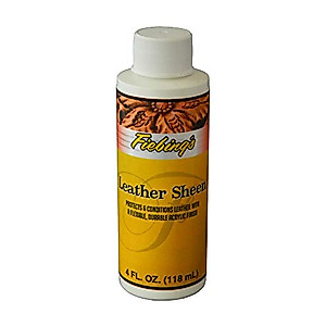 Fiebing's Leather Sheen 4oz - liquid top finish for leather