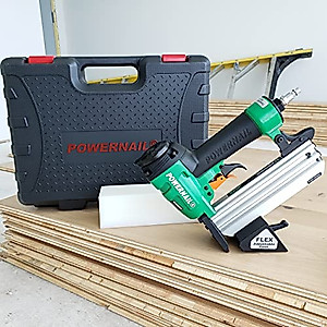 Powernail 2000F Pneumatic 20 Gauge Trigger Pull L-Cleat Nailer for Engineered and Hardwood Flooring