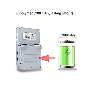 RG351V Handheld Game Console Portable 3.5 inch IPS Screen Open Source System Built-in WiFi Online Sparring 3900mAh Battery 64G Card 2500 Retro Classic Games Gifts (RG351V-Gray)