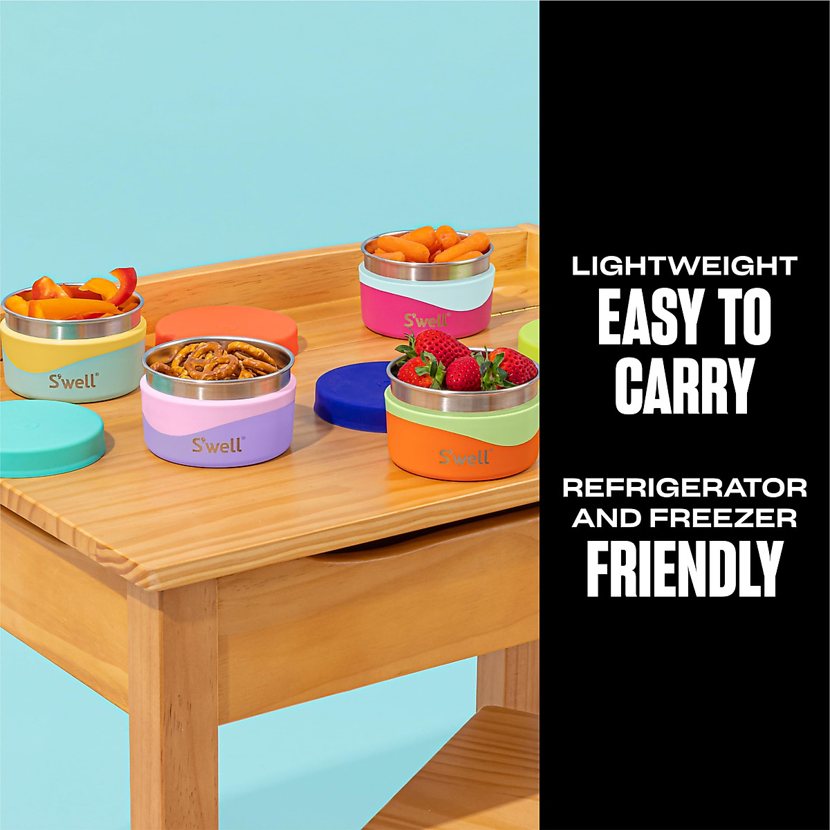 S'well Stainless Steel Food Canister, 10oz, Dragonfruit, Single Walled Durable Construction, BPA Free, Dishwasher Safe