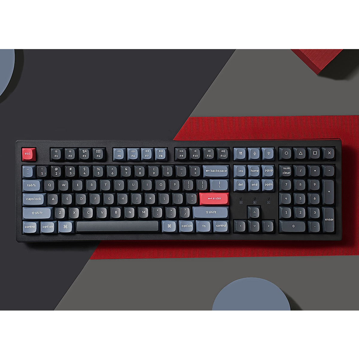 Keychron K10 Pro QMK/VIA Custom Wireless Mechanical Keyboard, Hot-Swappable Full Size 108 Keys Programmable White LED Backlit Brown Switch, Bluetooth/USB-C Wired Gaming Keyboard for Mac Windows Linux