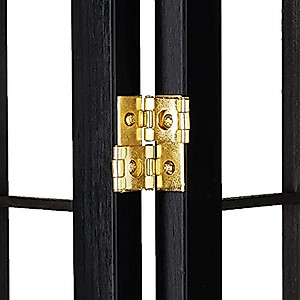 ORE International 3-Panel Room Divider, Black, 70" x 6" x 50"