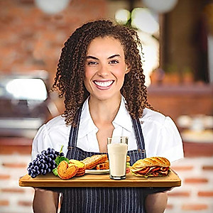 Comhoma Bamboo Cutting Board (3 Piece Set) Wood Cutting Board Kitchen Chopping Board with Juice Groove and Serving Tray for Meat Vegetables Fruits Cheese