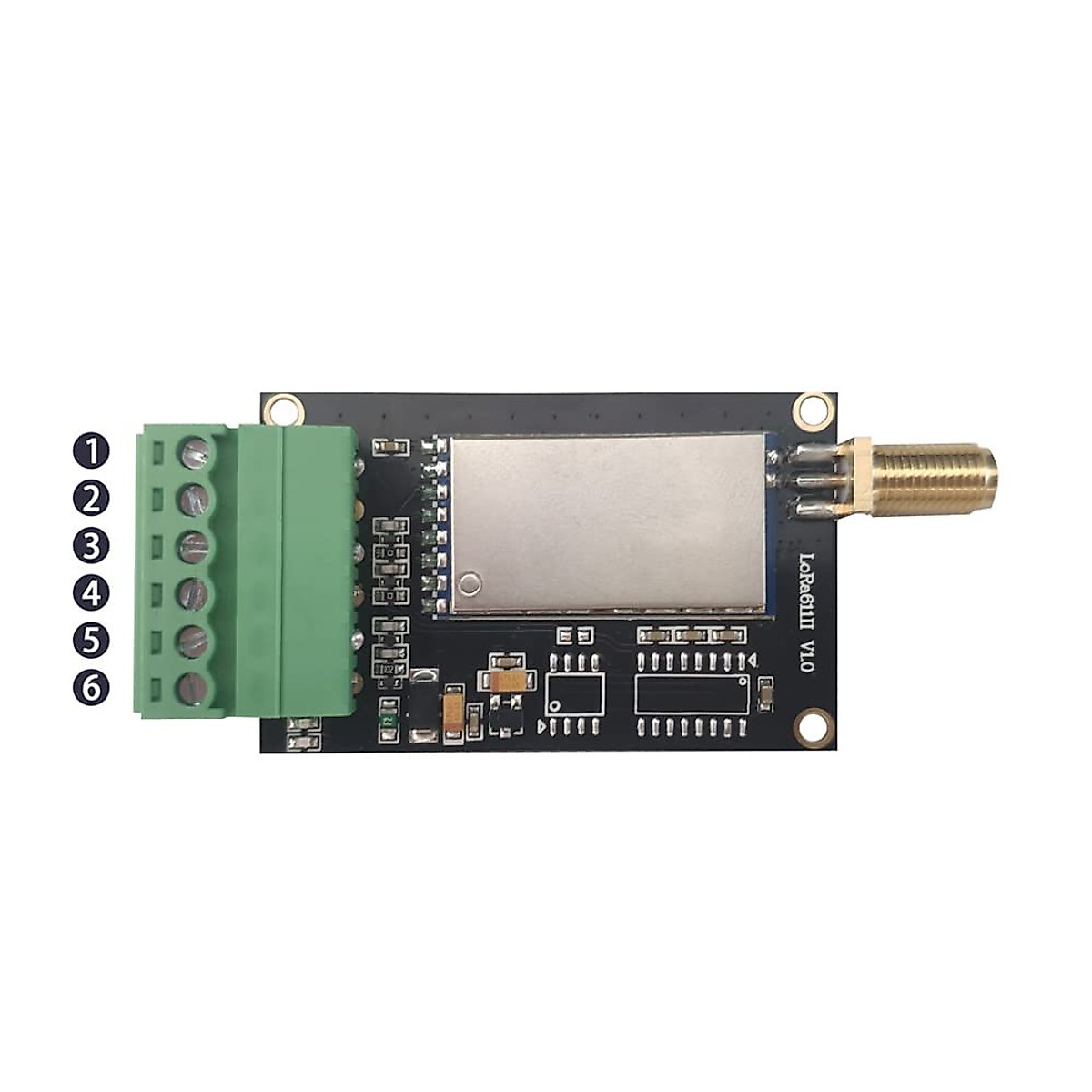 Lubeby Smart LoRa611II TTL Interface Wide Voltage High Rate 160mW Industrial Uart LoRa Module (868 MHZ X 5 PCS)
